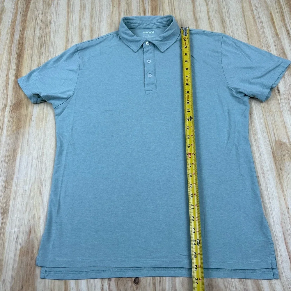 Bonobos | Shirts | Bonobos Polo Shirt Mens Medium Blue Green Slim Fit ...